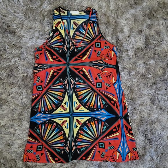 Luxe | Dresses | Cool Colorful Print Dress | Poshmark